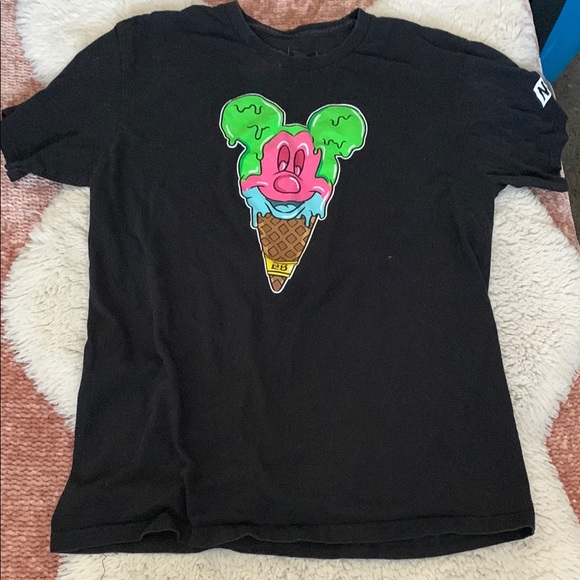 Neff | Shirts | Neff X Disney Short Sleeve Tee With Ice Cream Graphic ...